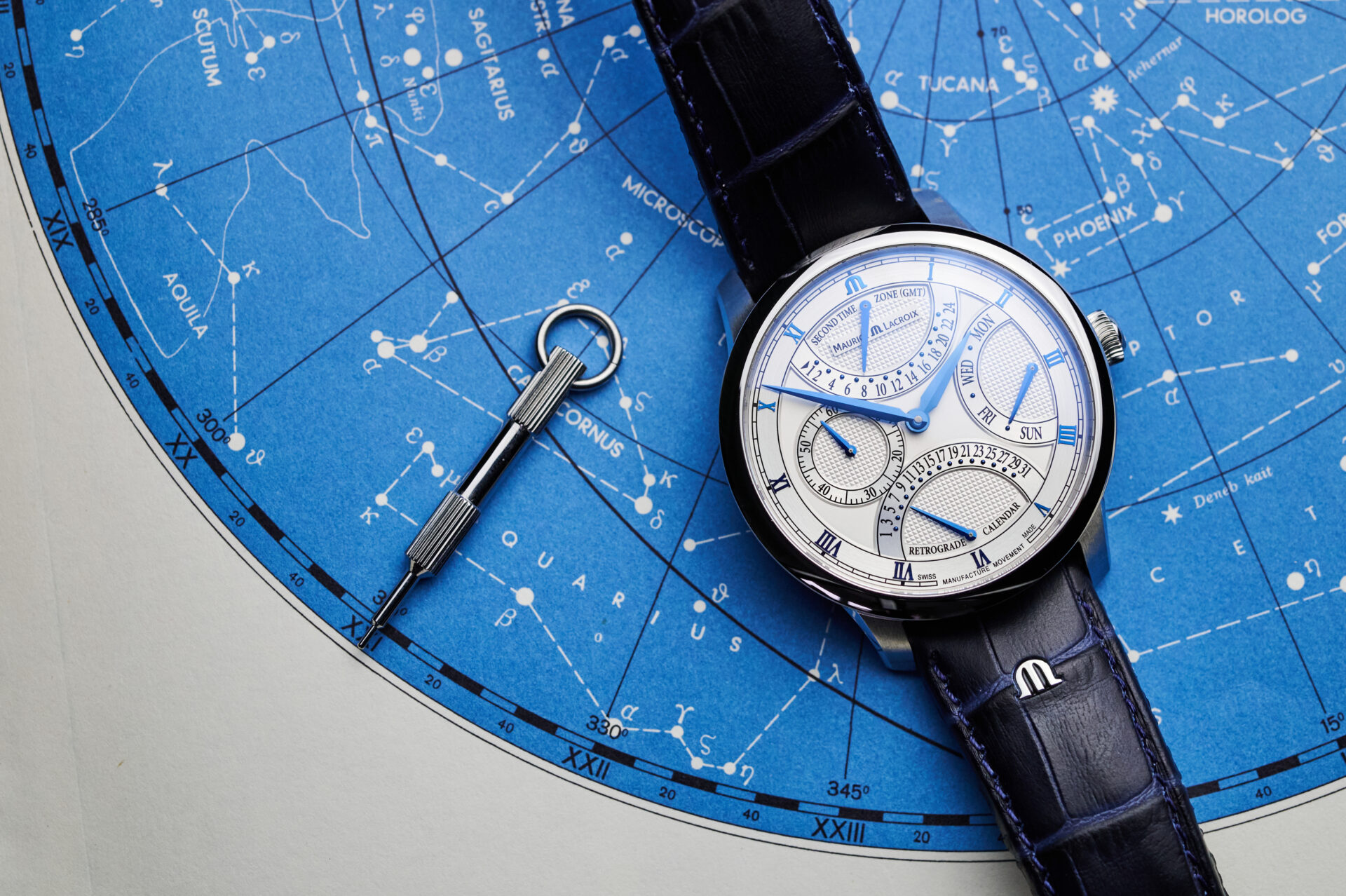 Maurice Lacroix Masterpiece Triple Retrograde - Sat na ruci